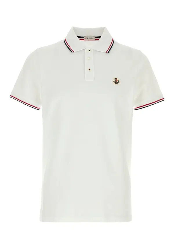 Moncler Piquet Polo Shirt - White