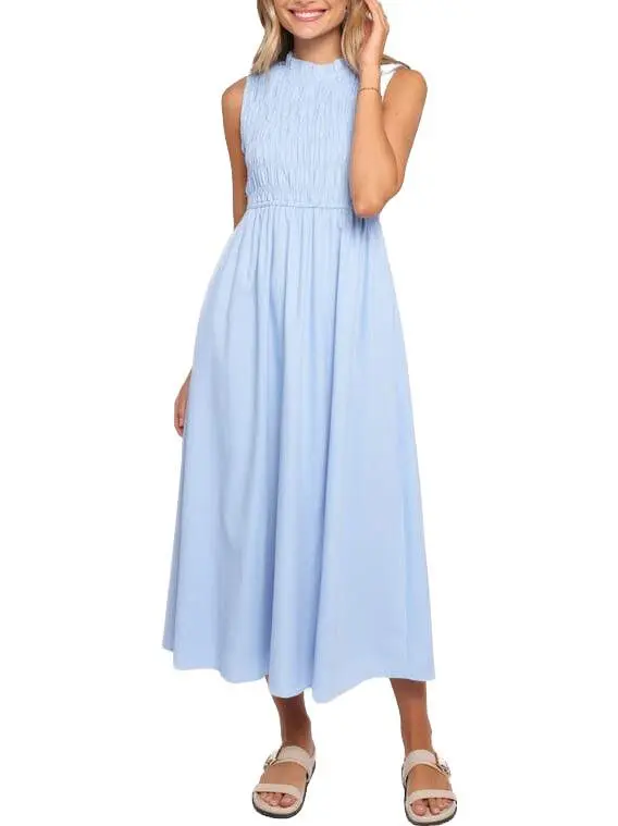 PETAL & PUP Lanna Smocked Sundress - Blue