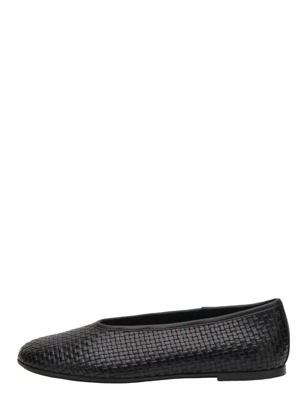 VAGABOND SHOEMAKERS Aleya Braided Leather Ballet Flats - Black