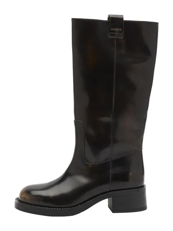 ALOHAS Sajan Vintage Effect Leather Boots - Brown