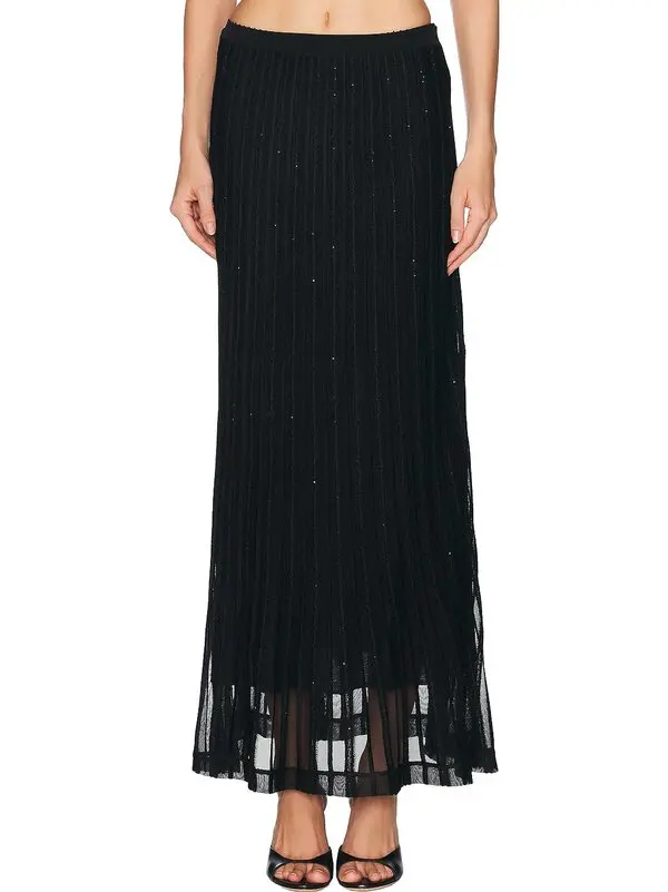 TOM FORD Micro Sequins Evening Skirt - Black