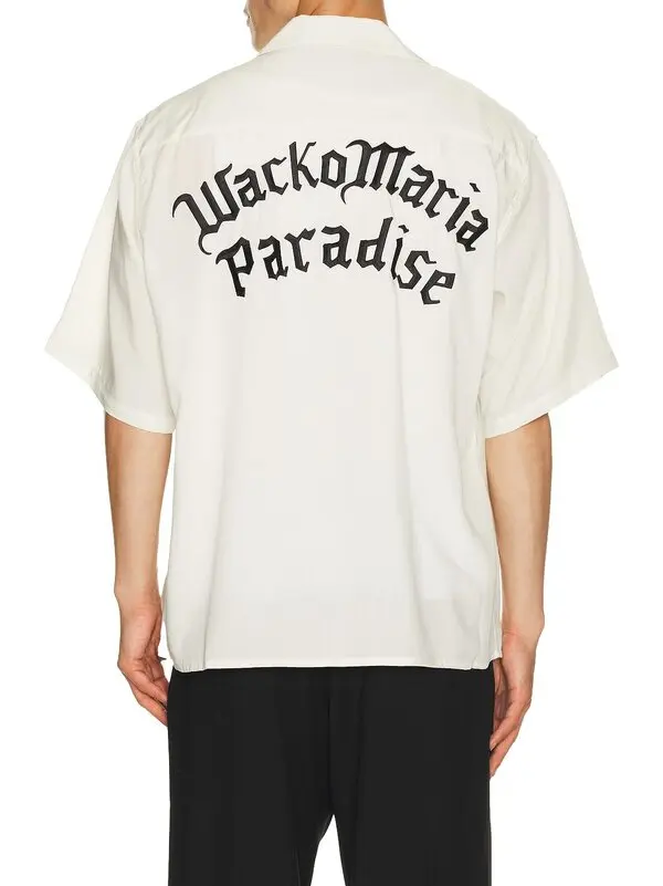 WACKO MARIA 50's Type 2 Short Sleeve Shirt - White