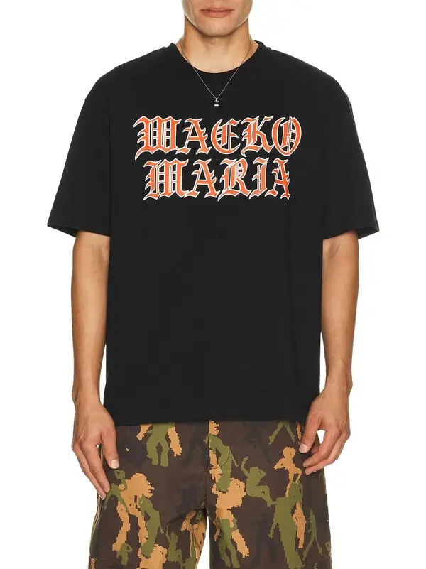 WACKO MARIA Washed Heavy Weight Crew Neck Tee Shirt Type 11 - Black