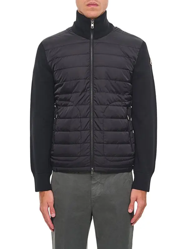 Moncler Padded Zip-up Jacket - Black