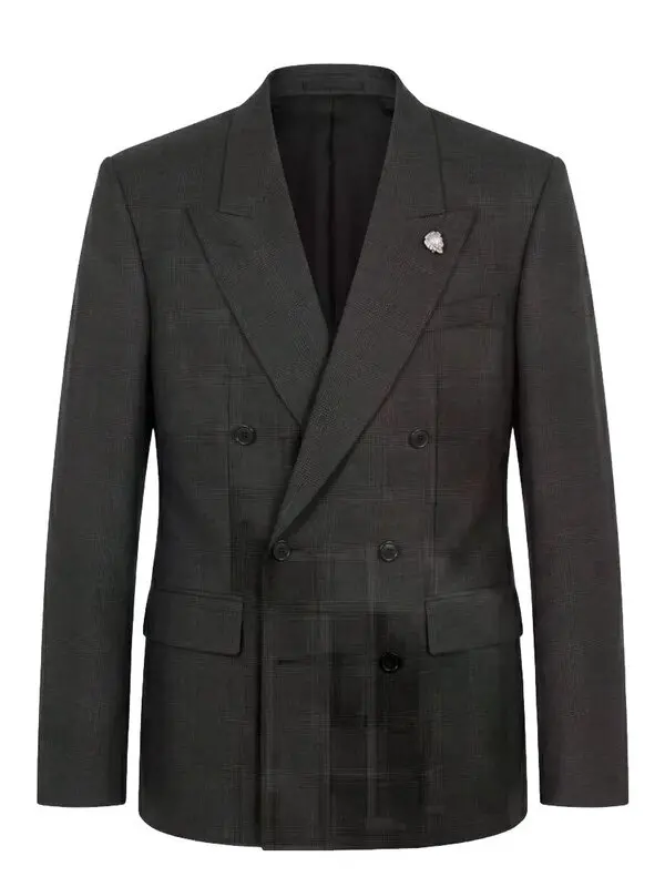 Gucci Double-breasted Wool Blazer - Grey