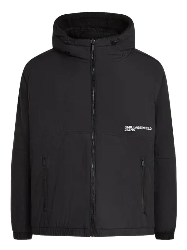 Karl Lagerfeld Reversible Logo Jacket - Black
