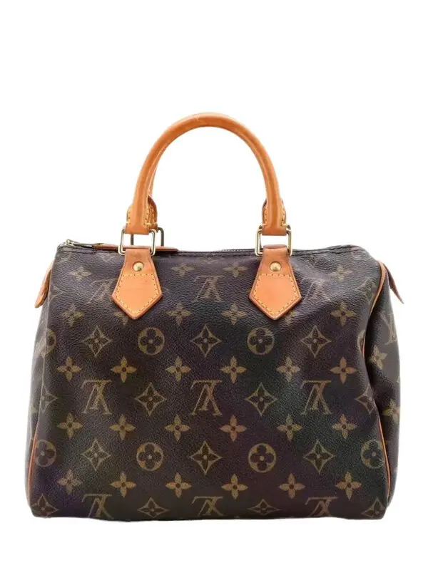 LOUIS VUITTON Speedy Handbag Monogram Canvas 25 Satchel - Brown