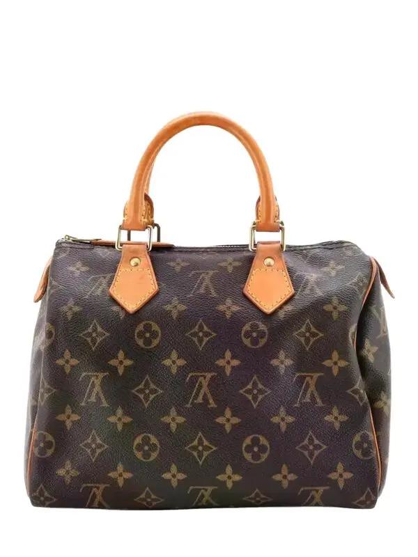 LOUIS VUITTON Speedy Handbag Monogram Canvas 25 Satchel - Brown