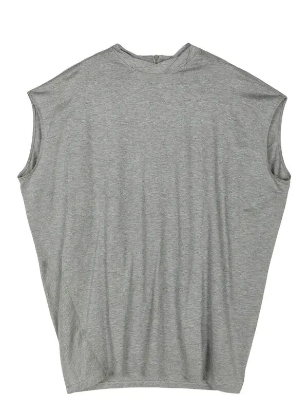 LESS Sculptural Crew-neck Vest - Grey