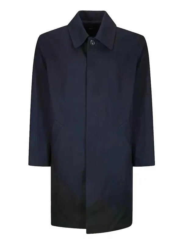 A.p.c. Cotton Gabardine Mac - Blue