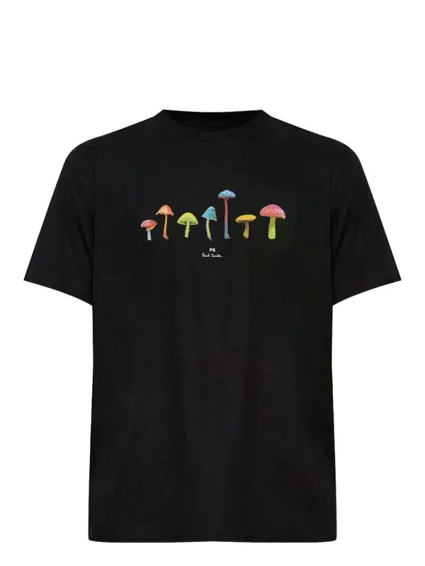 Paul Smith Mushrooms Print T-shirt - Black