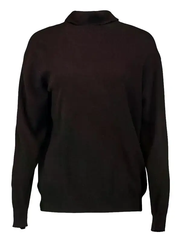 Brunello Cucinelli Ribbed Turtleneck Sweater With Monili Detail - Brown