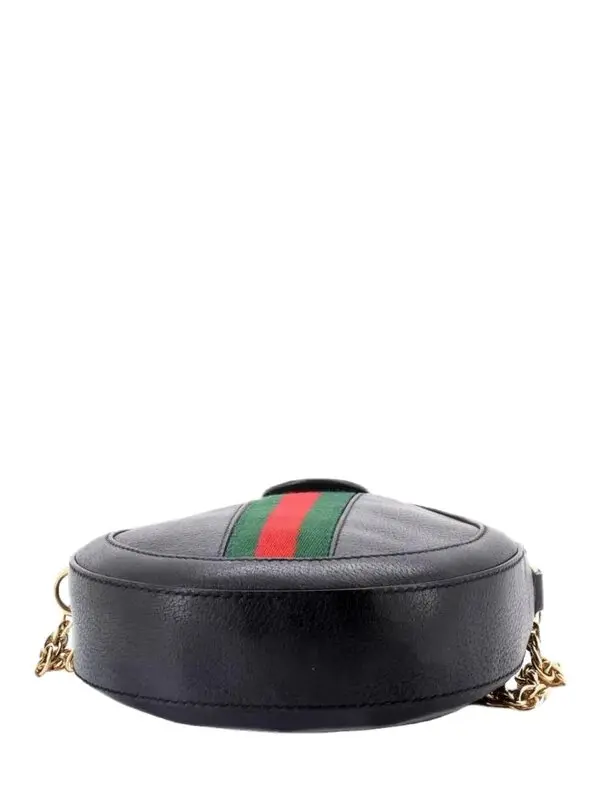 Gucci Ophidia Round Shoulder Bag Mini Crossbody Bag - Black