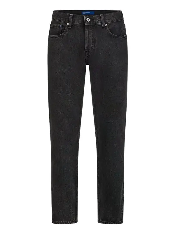 Karl Lagerfeld Tapered Fit Denim Jeans - Black