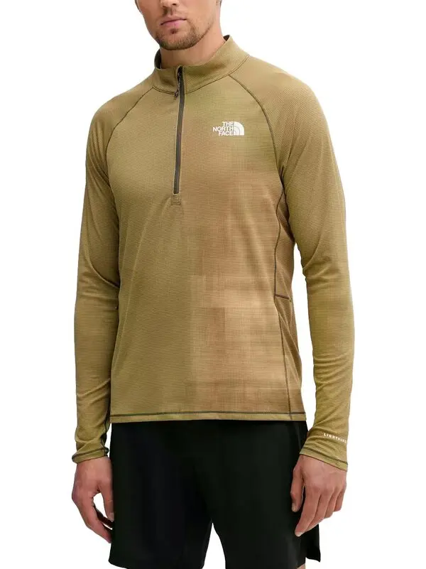 The North Face Long Sleeve Quarter Zip T-shirt - Green