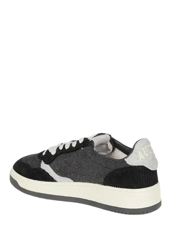 AUTRY Corduroy-panelled Sneakers - Grey