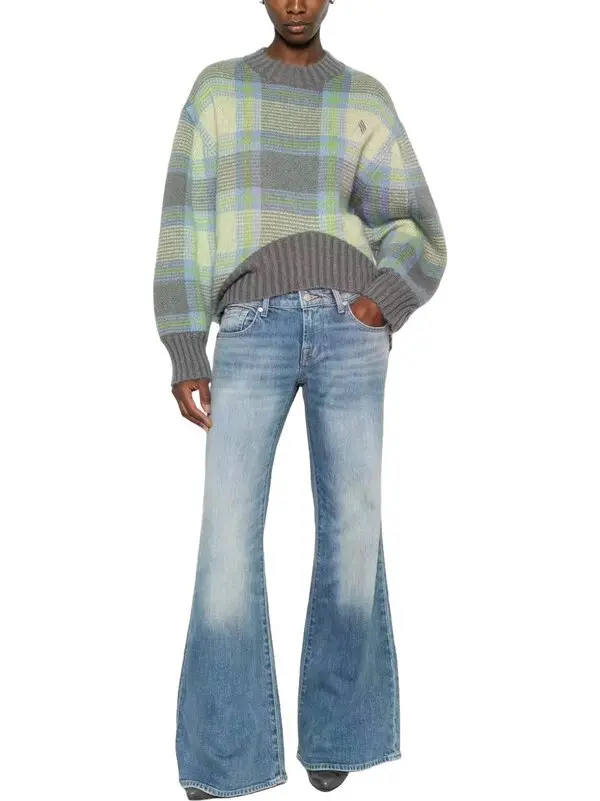 7 For All Mankind Low-rise Flared Jeans - Blue