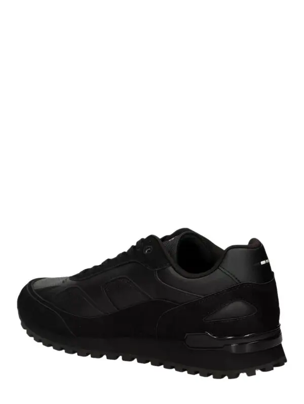 BOSS Perforated Panelled Sneakers - Black