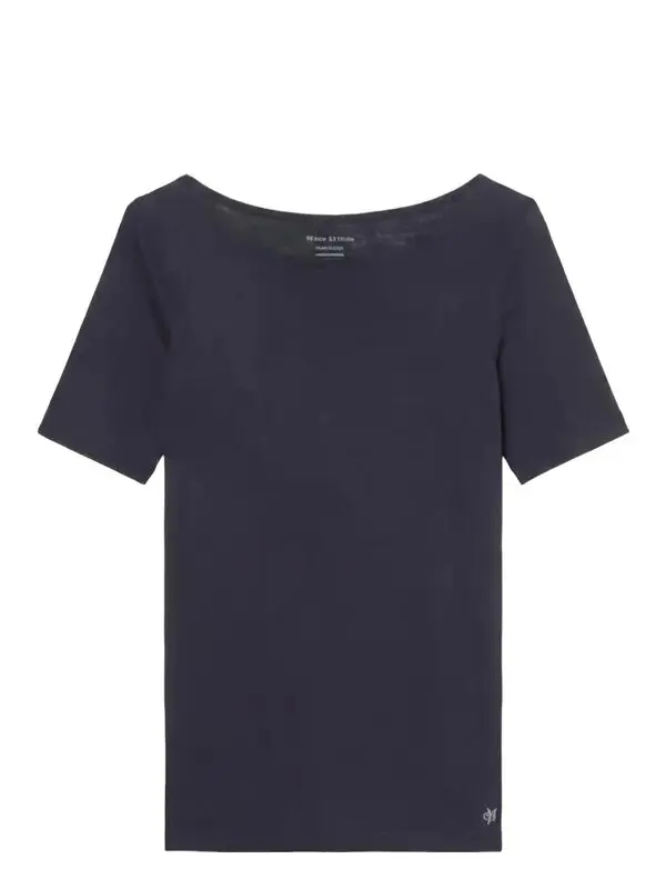 Marc O'polo Boat Neck Short Sleeve T-shirt - Blue