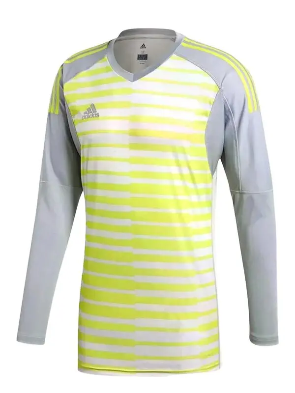 Adidas Striped Long-sleeve V-neck T-shirt - White