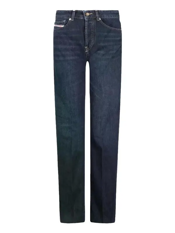 DIESEL® Straight-leg Jeans With Whiskering Effect - Blue