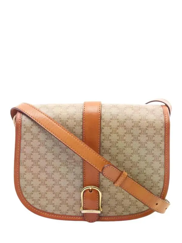 Celine 2000s Macadam Shoulder Bag - Neutrals