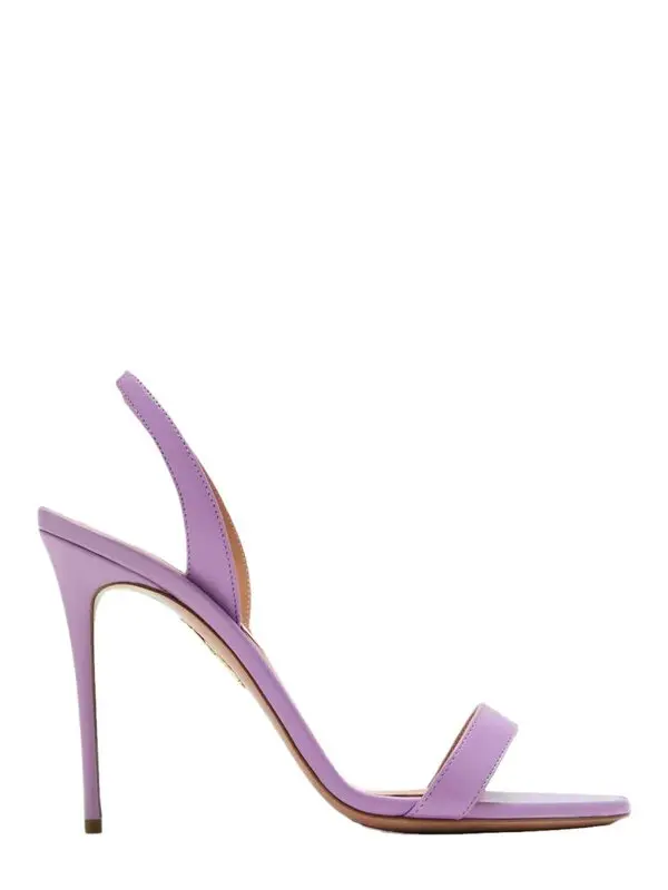 AQUAZZURA So Nude Slingback Sandals - Purple