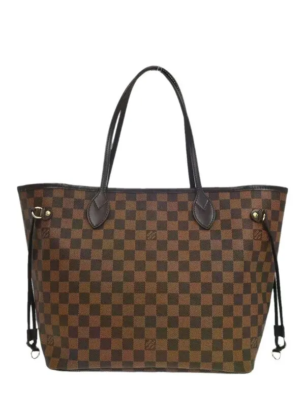 LOUIS VUITTON Damier Neverfull Mm Tote Bag - Brown
