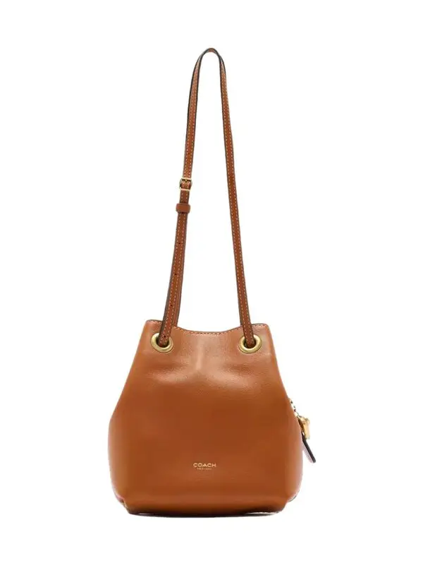 COACH Leather Bucket Bag - Brown