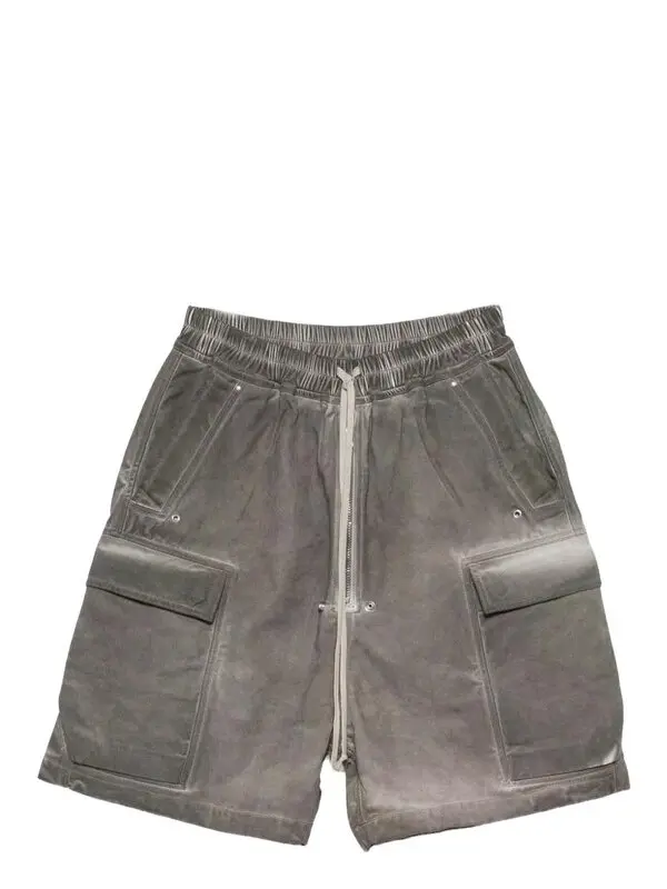 Rick Owens Drawstring Cargo Shorts - Grey
