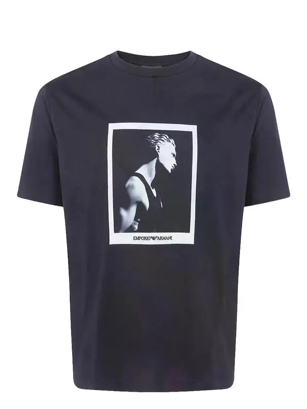 Emporio Armani Graphic-print T-shirt - Black