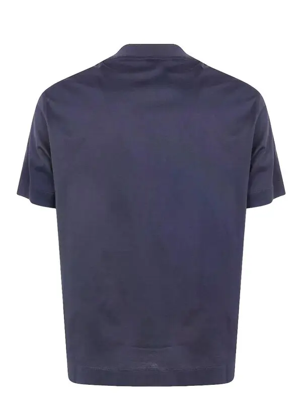 Emporio Armani Logo-embroidered T-shirt - Blue