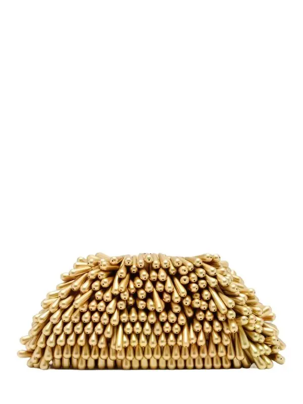 Cult Gaia Mini Jaala Beaded Crossbody Bag - Gold