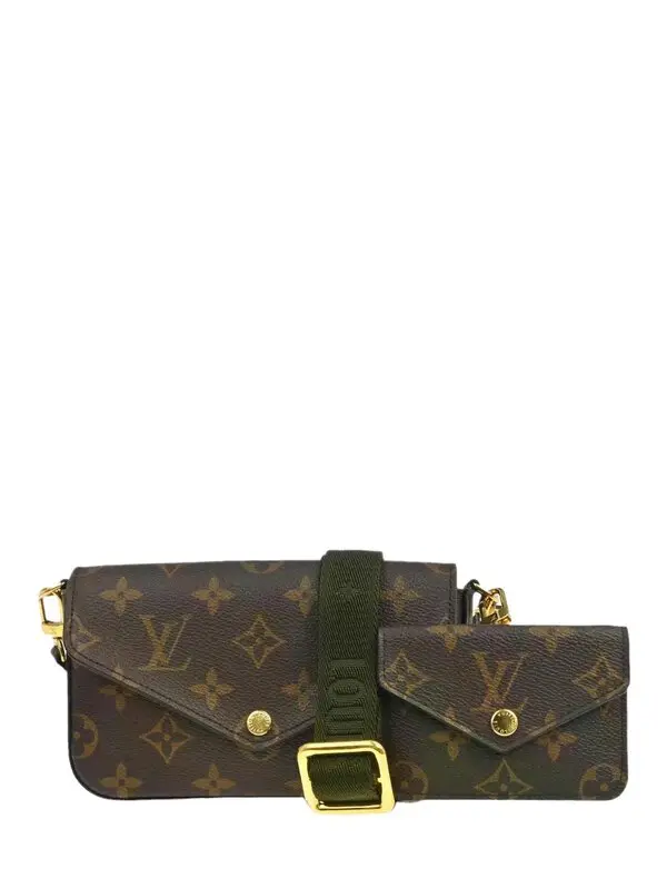 LOUIS VUITTON Felicie Monogram Shoulder Bag - Brown
