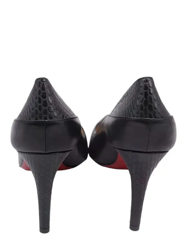 CHRISTIAN LOUBOUTIN Maastricht Snake-effect Pumps - Black