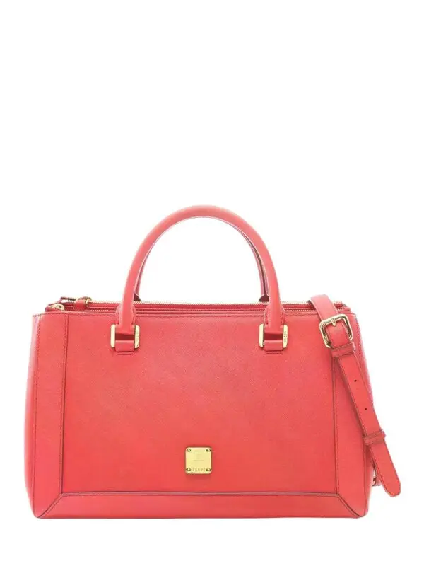 Mcm Two-way Handbag - Red