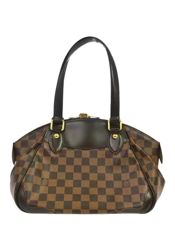 LOUIS VUITTON Damier Canvas Verona Pm Tote Bag - Brown