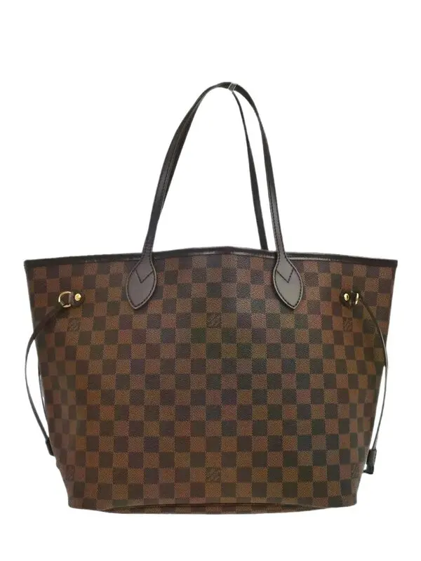 LOUIS VUITTON Damier Ebene Neverfull Mm Tote Bag - Brown