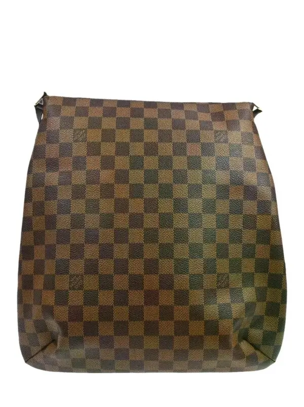LOUIS VUITTON 2002 Damier Musette Shoulder Bag - Brown