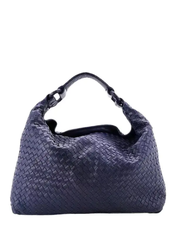 Bottega Veneta Sloane Intrecciato Nappa Medium Hobo Bag - Blue