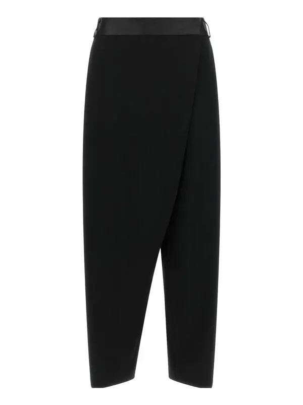 Alberto Biani Asymmetrical Paneled Pants - Black