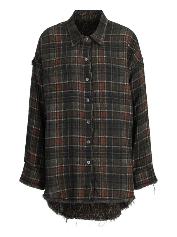 R13 Plaid Shirt - Brown