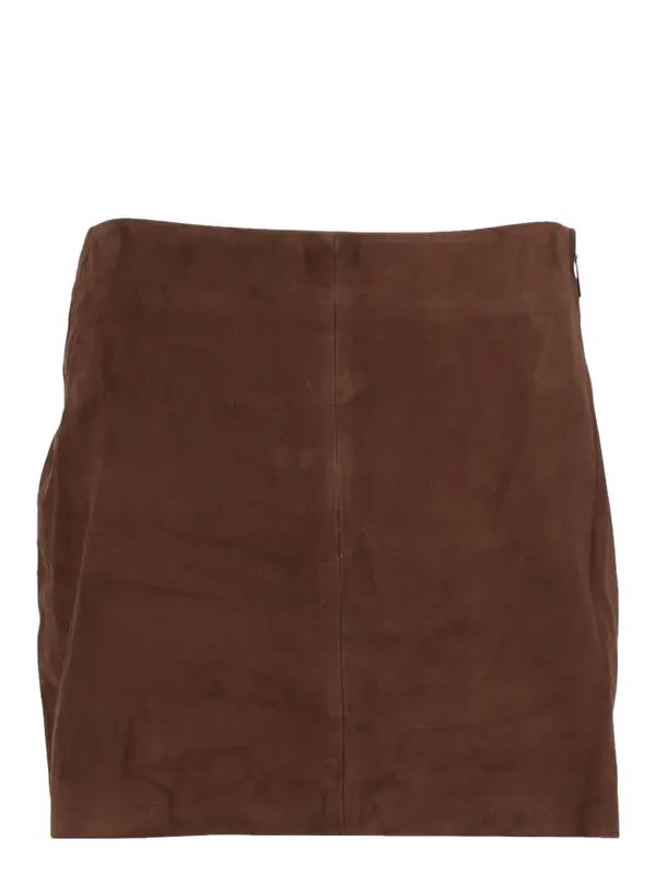 ARMA Melody Suede Mini Skirt - Red