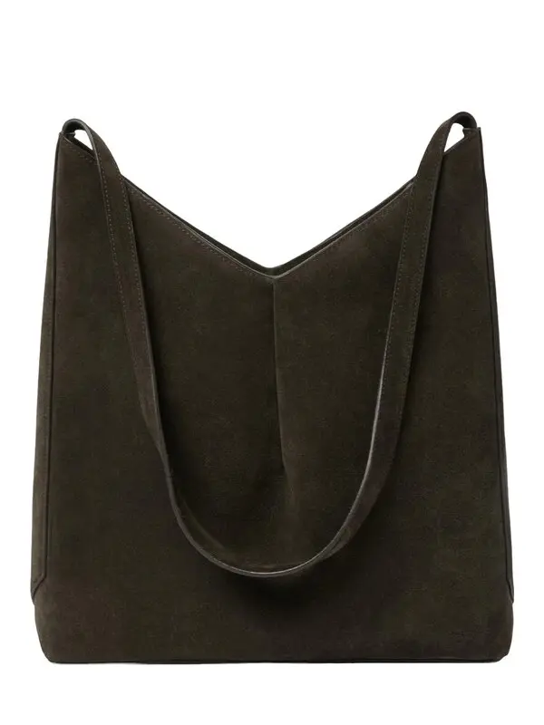 Studio Nicholson Suede Shoulder Bag - Ebony