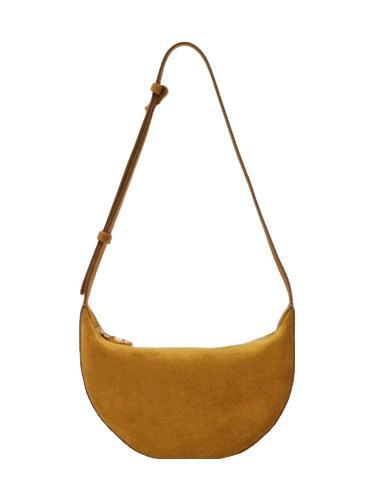 JOSEPH Medium Bean Suede Shoulder Bag - Brown