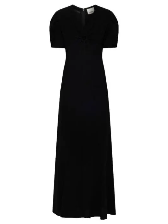 Isabel Marant Étoile Short-sleeved Logo Detail Dress - Black