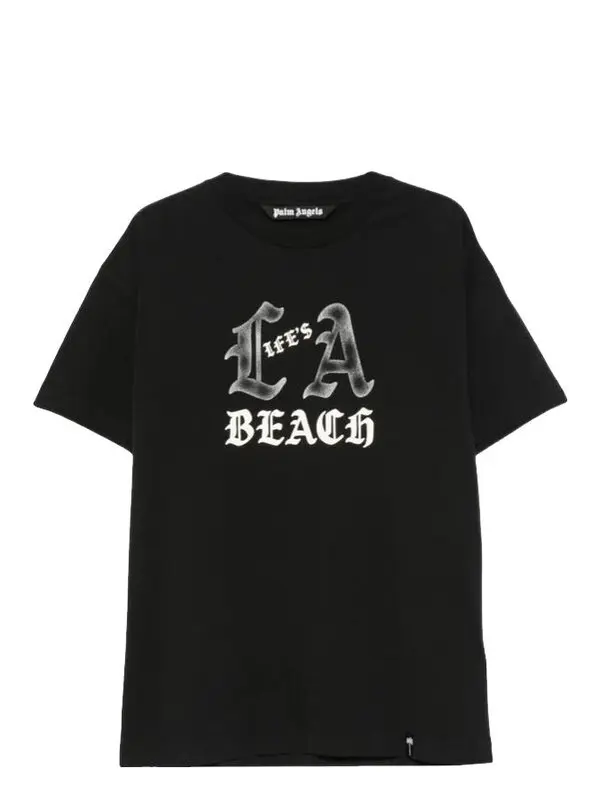Palm Angels Short-sleeved T-shirt - Black