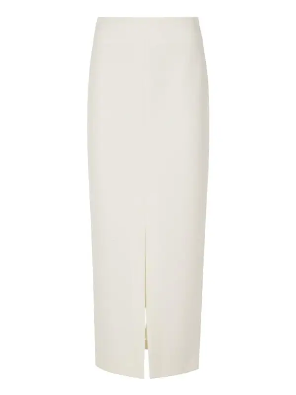 Federica Tosi Straight-leg Slit Skirt - Latte