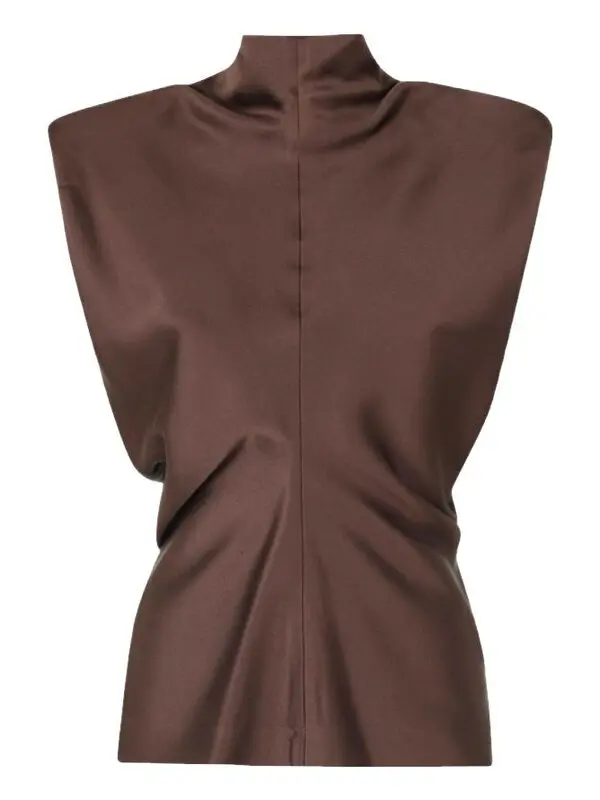 Federica Tosi Stand-collar Blouse - Moro
