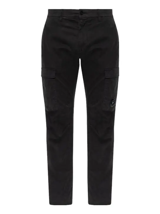 C.P. COMPANY Casual Trousers With Belt Loops - Black